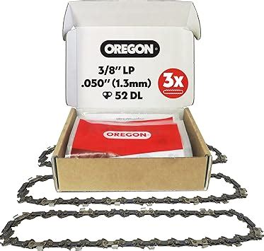 Oregon S52 Advancecut Lot De 3 Chaînes De Tronçonneuse Pour Barre De 35