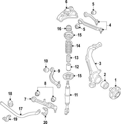 Front Suspension For 2016 Audi Q5 Genuine Audi Parts