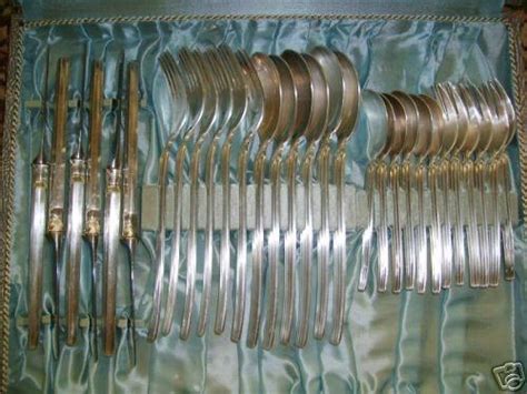 Vintage Silver Plate Ebel 120 Germany Flatware Set 41034479