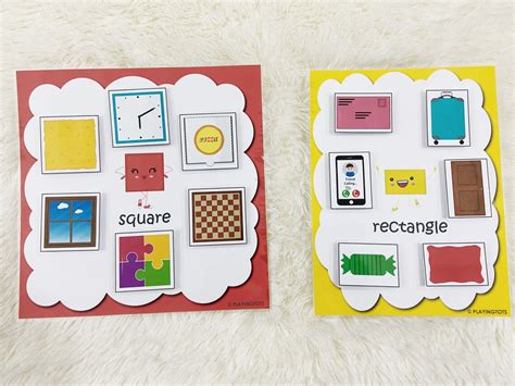 Shapes Pictures Sorting Activity Printable Sort By Shape Etsy