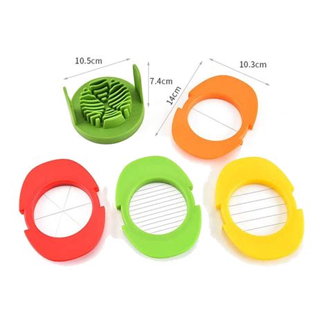 Badu Bg Многофункционална резачка за яйца 4 в 1 резачки за твърдо сварени яйца с режещи телове