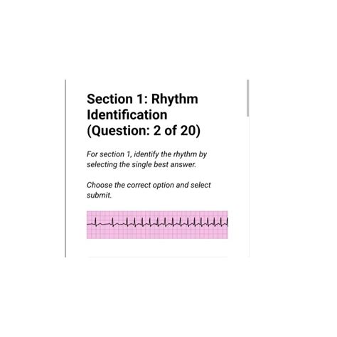 Solved Section 1 Rhythm Identificationquestion 2 ﻿of