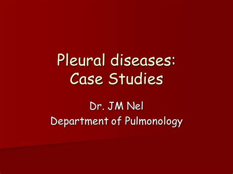 Pleural Effusion Case Presentation Ppt