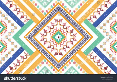 Geometric Indian Ethnic Pattern Design Background Stock Vector Royalty Free 2022949646