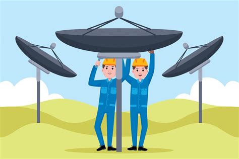 Profesión De Ingeniero De Telecomunicaciones En Estilo De Diseño Plano