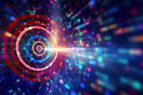 premium ai image abstract digital background with target generative ai