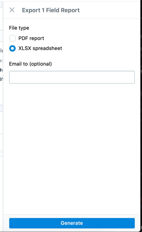 Field Reports Structured Data Export XLSX PlanGrid