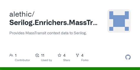 Github Alethicserilogenrichersmasstransit Provides Masstransit Context Data To Serilog