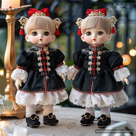 Ai创作图胡桃匣子玩偶 玩具娃娃玩具 两个娃娃好 Sd娃娃 换装娃娃 换装洋娃娃 胡桃匣子人偶 瓷娃娃人偶 Sd娃娃图片 儿童娃娃小儿小孩 Ob娃娃 Bjd娃娃 洋娃娃人偶 小姑娘人偶 玩具