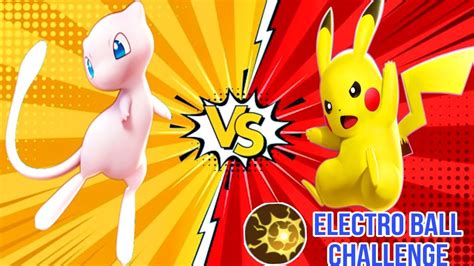 Pikachu Vs Mew Electro Ball Challenge 💥 PokÉmon Unite Pokemonunite Pikachu Mew Youtube