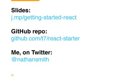 Getting Started With React Speaker Deck