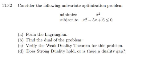 Solved Consider The Following Univariate Optimization Chegg Com