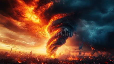 Illustration Of Extreme Weather Events And Mitigation Strategies Stock Illustration