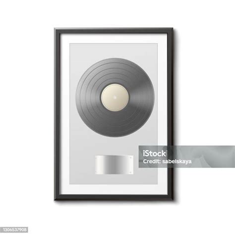 음악 상 비닐 디스크의 템플릿 사실적 벡터 일러스트 고립 레코드 아날로그 오디오에 대한 스톡 벡터 아트 및 기타 이미지 레코드 아날로그 오디오 상 액자 Istock