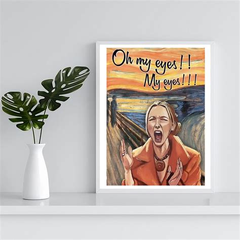 Phoebe Buffay Scream Art Print Friends Tv Show Poster Etsy
