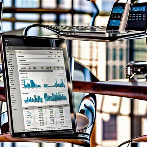 A Tablet With A Screen Showing A Graph Of Graphs And Graphs Premium