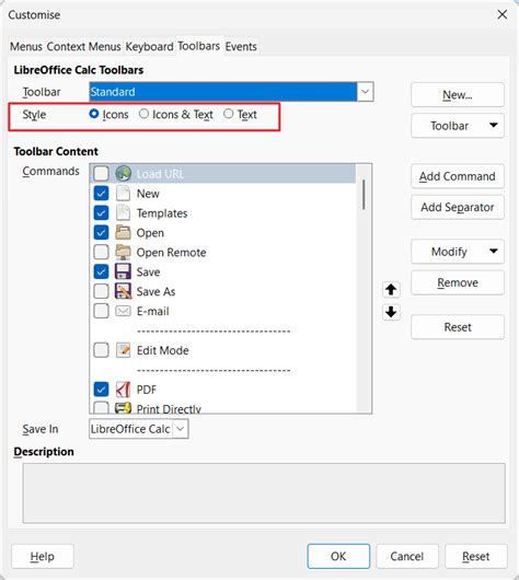 Text Menus Not Pictures English Ask Libreoffice