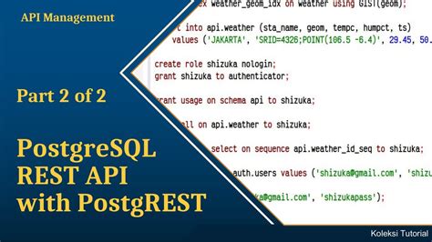 33 Postgresql Rest Api Menggunakan Postgrest Bag 2 Dari 2 Youtube