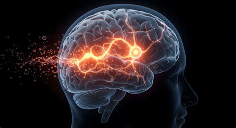 Human Brain Neurological Activity Visualization Neural Pathways And Synaptic Transmission