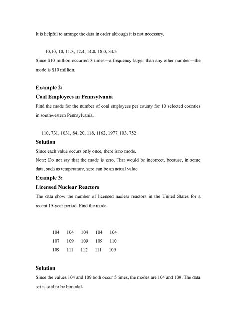 Solution Statistical Mode Solved Examples Use Of Mode And Properties