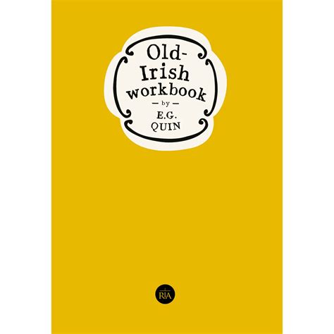 Old Irish Workbook Royal Irish Academy