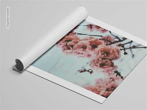 Premium PSD Rolled Canvas Mockup