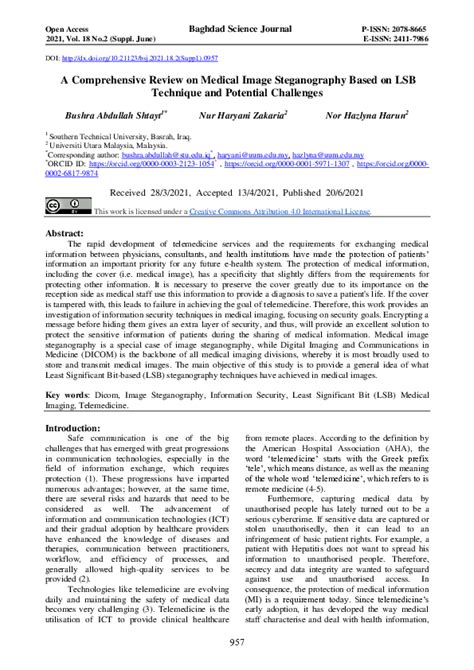 Pdf A Comprehensive Review On Medical Image Steganography Based On
