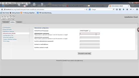 Installation Phpbb 30 On Localhost Youtube