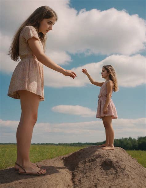 Girl With Shrunken Girl By Dengts On Deviantart