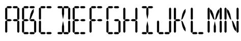 Led 16 Segment 2 Font