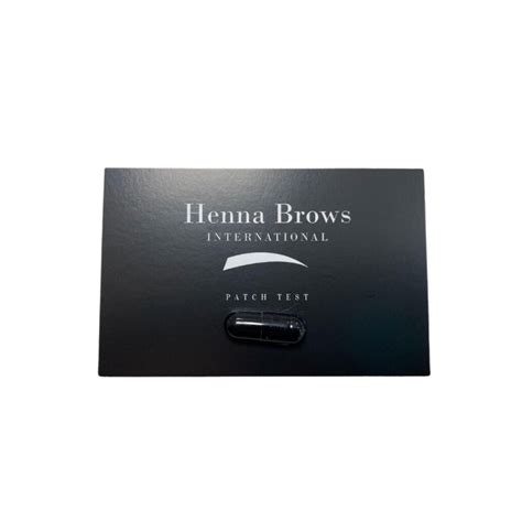Henna Brows Patch Tests Henna Brows International