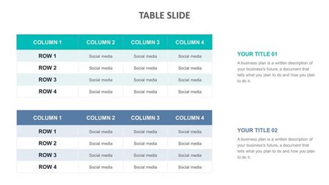 Table Slide Templates Biz Infograph Business Presentation Templates Infographic Layout