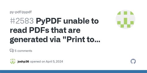 pypdf unable to read pdfs that are generated via print to pdf
