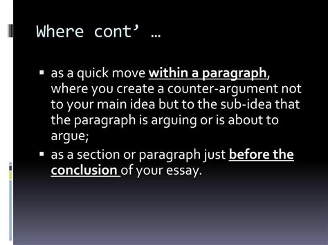 Ppt Expanding Your Position Paper Counter Argument Powerpoint Presentation Id 4245563