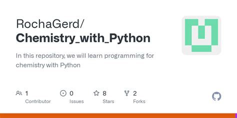 Github Rochagerdchemistrywithpython In This Repository We Will Learn Programming For
