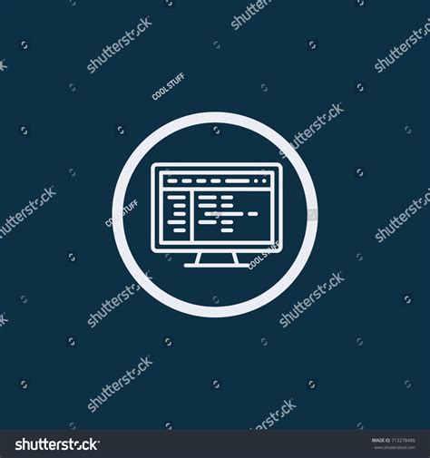 Program Interface Icon Stock Vector Royalty Free 713278486 Shutterstock