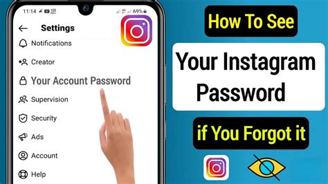 How To See Your Instagram Password Ifyou Forgot It Update Setting