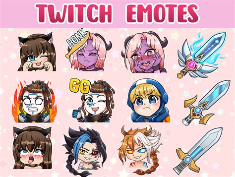 Custom Twitch Emotes Gaming Emotes Custom E Sports Emotes Etsy Uk