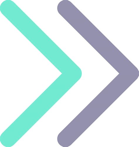 Right Double Arrow Flat Color Ui Icon Guillemets Fast Forward Button