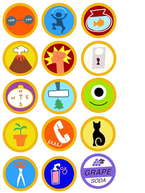 Russell From Up Badges Printable