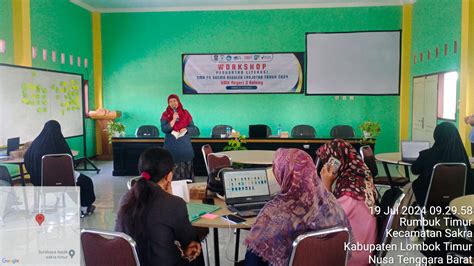 Workshop Penguatan Literasi Di Smkn 3 Selong Smk Negeri 3 Selong