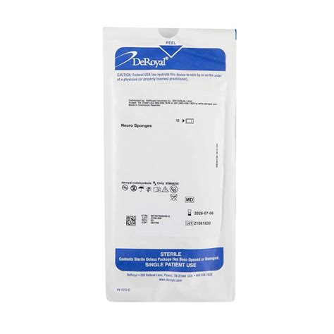 Deroyal Surgical Sponge Pack Sterile Gauze Dressings