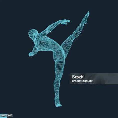 체조 선수 이다입니다 남자 남자 인체 모델의 3 차원 모델입니다 Championship에 대한 스톡 벡터 아트 및 기타 이미지 Championship