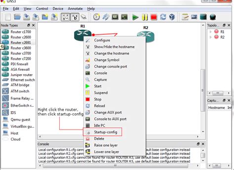 setting up network gns3 labs