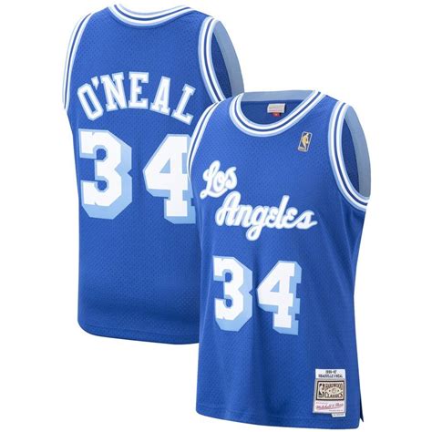 Mens Los Angeles Lakers Shaquille Oneal Mitchell And Ness Royal
