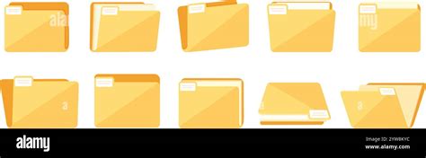 Yellow Paper Folder Data Storage Symbols Files Documents Organize
