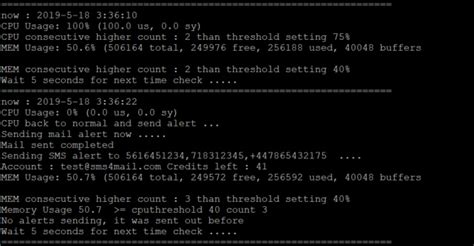 Get Alerts When CPU MEM Continues High Over Threshold And Restored