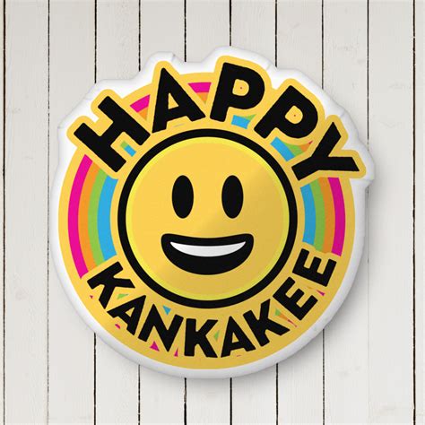 Happy Kankakee Custom Shaped Pillow Happy Kankakee