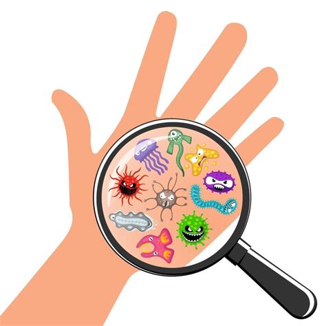 Best 13 Germs And Bacteria Characters On Human Hand Through Magnifying