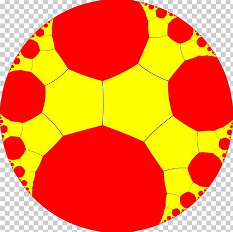 Tessellation Hexagonal Tiling Honeycomb Hyperbolic Geometry Png Clipart Archimedean Solid